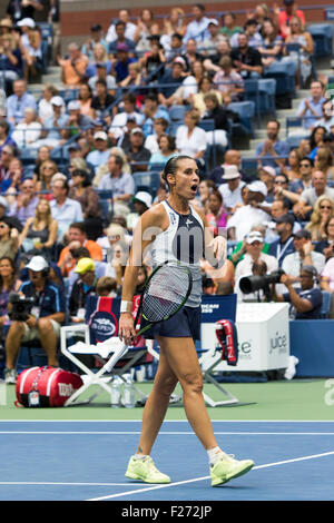Flavvia Pennetta (ITA) winner during the Women's Final at the 2015 US ...