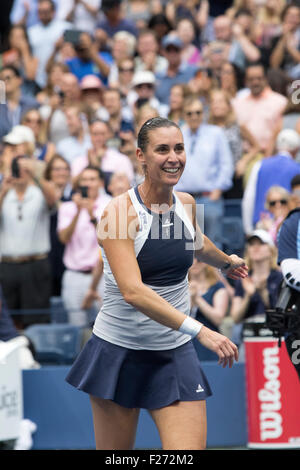 Flavvia Pennetta (ITA) winner during the Women's Final at the 2015 US ...