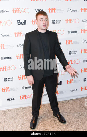 Emory Cohen attends the premiere for "Brooklyn" on day 4 of the Toronto ...