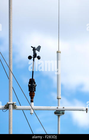 Anemometer, instrument to measures wind speed and direction. Fun ...