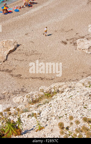Woman walking in the beach, Kefalonia - Greece Stock Photo - Alamy