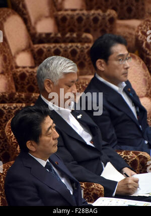 Japanese cabinet ministers attend a cabinet meeting at the Prime ...