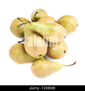 Pile of multiple green pears isolated Stock Photo - Alamy