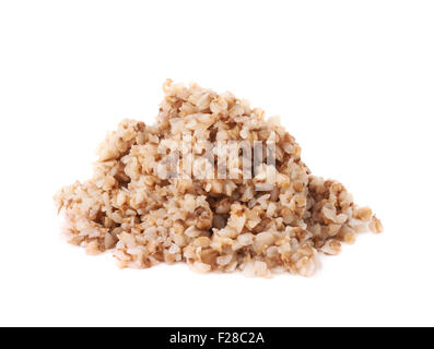 Pile of cooked buckwheat seeds isolated Stock Photo - Alamy