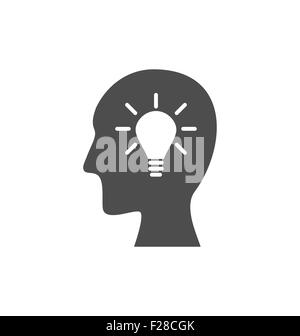 Icon process of generating ideas to solve problems, birth of the Stock ...