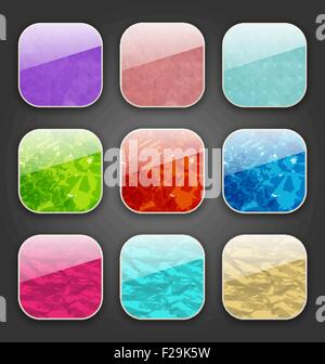 Backgrounds with texture for the app icons Stock Vector Image & Art - Alamy