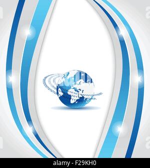 Business card with Earth planet Stock Vector Image & Art - Alamy