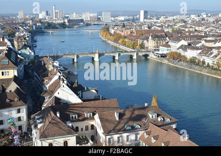 Basel from top Stock Photo - Alamy