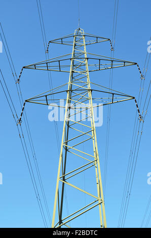 Modern high-voltage power lines and infrastructure for renewable energy ...
