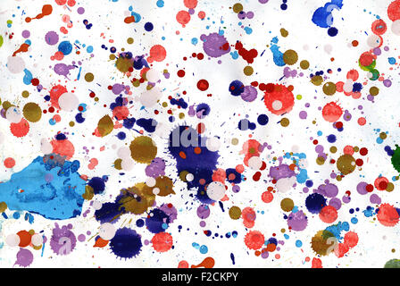 Close up of paper painted used dripping technique Stock Photo - Alamy