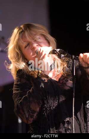 Deborah Bonham performing at the 3-day Weyfest Music Festival 2015 ...