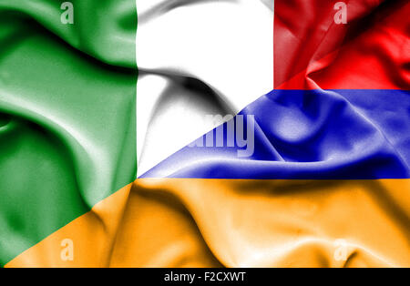 Armenia and Italy flags. Armenia and Italy flag. Armenia and Italy ...