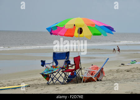 Beach scene from Tybee Island Georgia USA Stock Photo - Alamy