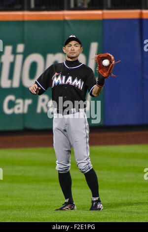 Flushing, New York, USA. 16th Sep, 2015. Ichiro Suzuki (Marlins) MLB ...
