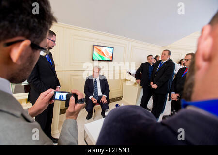 Baku, Azerbaijan. 17th Sep, 2015. President of Czech Republic Milos ...