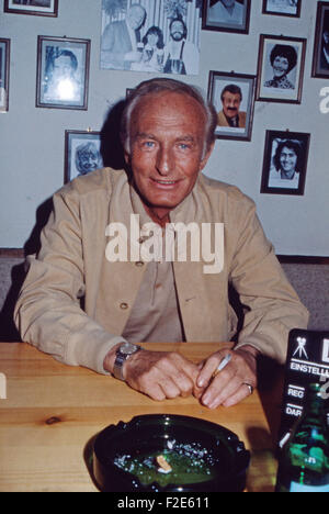 Der deutsche Schauspieler Anton Diffring, Deutschland 1980er Jahre ...