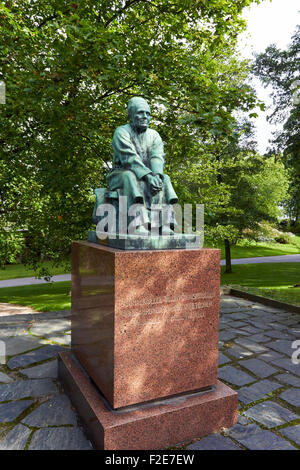 Statue of the Finnish oral folk poet Larin Paraske, Helsinki Finland ...