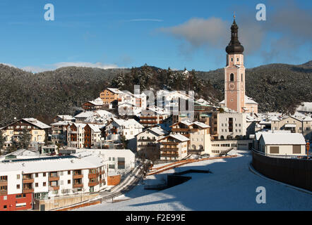 The picturesque village of Castelrotto, in the Dolomites region of ...