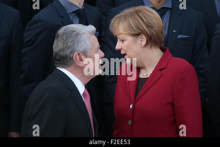 Joachim Gauck, Angela Merkel - Empfang der deutschen Nationalmannschaft ...
