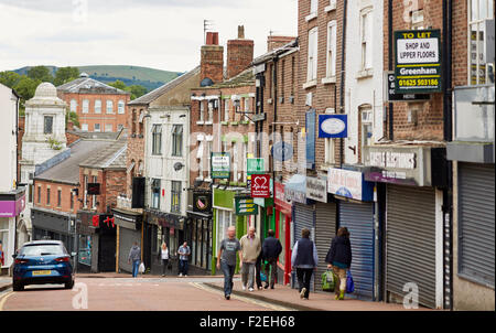 macclesfield town centre high street cheshire england uk gb Stock Photo ...