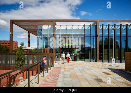 Waitrose store in Chester next to the Shropshire Union Canal Stock ...
