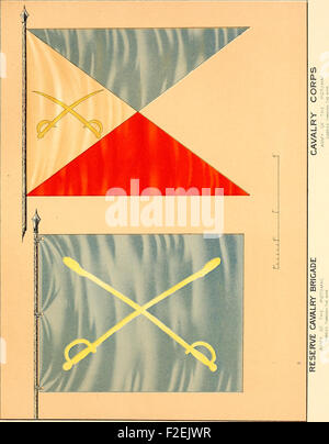 This 1887 publication documents the flags carried by various U.S. Army ...
