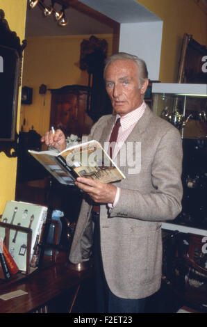 Der deutsche Schauspieler Anton Diffring, Deutschland 1980er Jahre ...