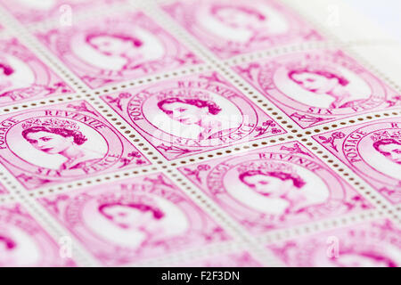 6d British Postage Stamp purple 1967 to 1969 Stock Photo - Alamy