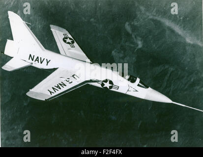 A Grumman F11F-1F Tiger fighter jet in action. The F11F-1F was a ...