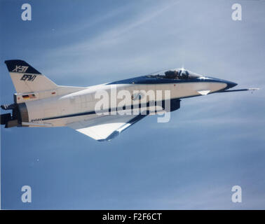 The X-31, a German-American experimental aircraft, is shown performing ...