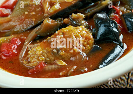 Tepsi Baytinijan- popular Iraqi casserole .dish is aubergine,baking ...
