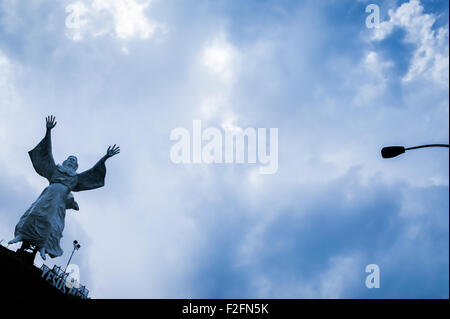 Christ Blessing Statue; Manado, North Sulawesi, Indonesia Stock Photo ...