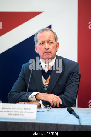 Hong Kong. 18th September, 2015. Alderman Alan Yarrow, The Lord Mayor ...