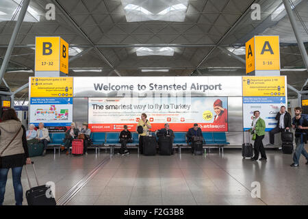 stansted airport arrival and departure entrance essex england uk gb ...