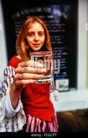 A Dipper holding a glass of water from the Chalybeate Spring, Royal ...