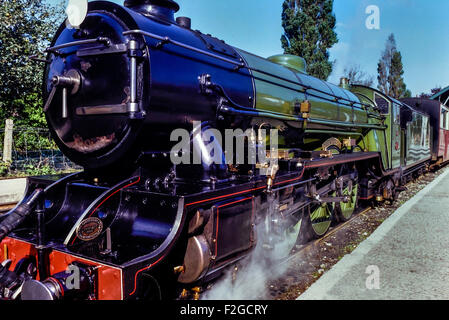 The Green Goddess locomotive. Romney, Hythe and Dymchurch railway Stock ...