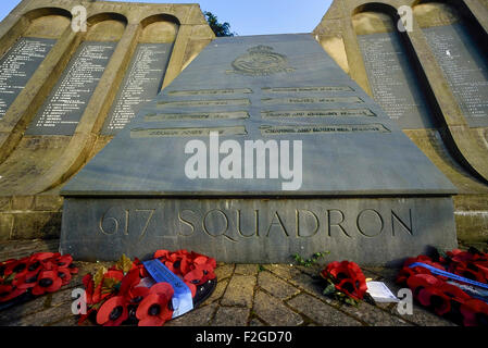 Memorial to the Dambusters Woodhall Spa Lincolnshire UK Stock Photo - Alamy