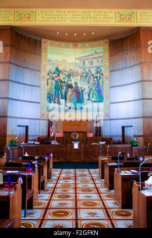 Senate chamber, Oregon State Capitol, Salem, Oregon, USA Stock Photo ...