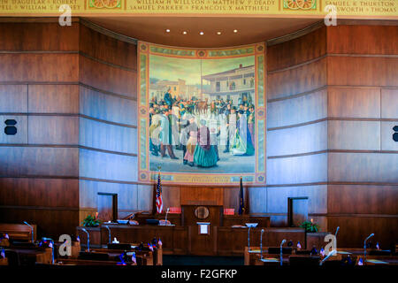 Senate chamber, Oregon State Capitol, Salem, Oregon, USA Stock Photo ...