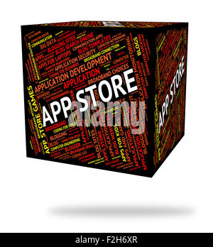 Apps Store Meaning Application Software And Applications Stock Photo ...