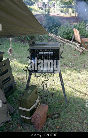 vintage british army military radio communications gear on display ...