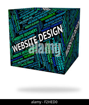 Website Design Showing Domains Domain And Text Stock Photo - Alamy