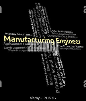Manufacturing Engineer Meaning Engineering Jobs And Word Stock Photo ...
