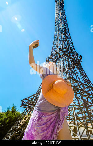 Eiffel tower of Filiatra village at Peloponnese, Greece Stock Photo - Alamy