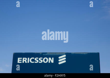 Ericsson, company sign outside office, Mississauga, Ontario, Canada ...