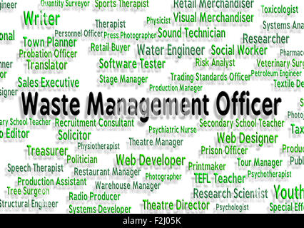 Waste Management Representing Word Garbage And Processing Stock Photo ...
