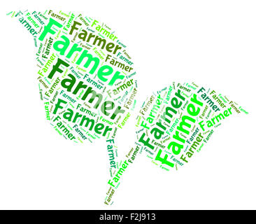 Agricultural Word Representing Farmstead Farming And Words Stock Photo ...
