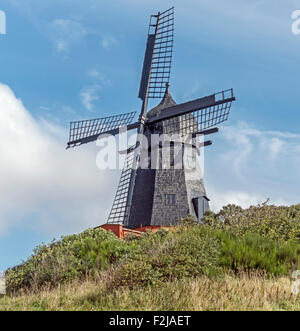 Traditional Windmill In Jutland In Northern Denmark Stock Photo - Alamy