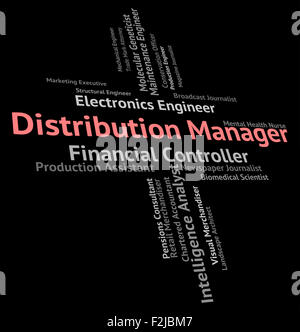Distribution Word Showing Supply Chain And Delivery Stock Photo - Alamy