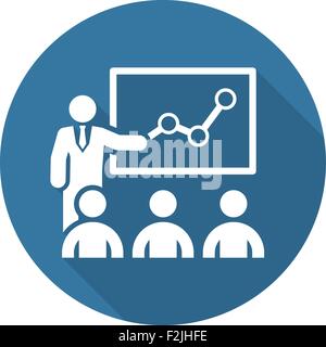 Training Icon. Business Concept. Flat Design Stock Vector Image & Art ...